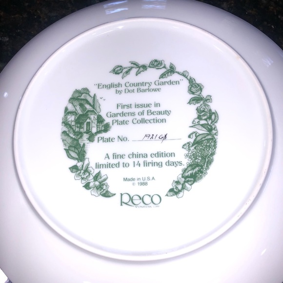 Reco International Corp. | Accents | Collectible China Plate English ...